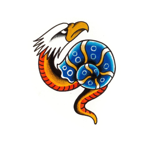 Medieval eagle snail by Ben Ford – Cloak and Dagger Tattoo London